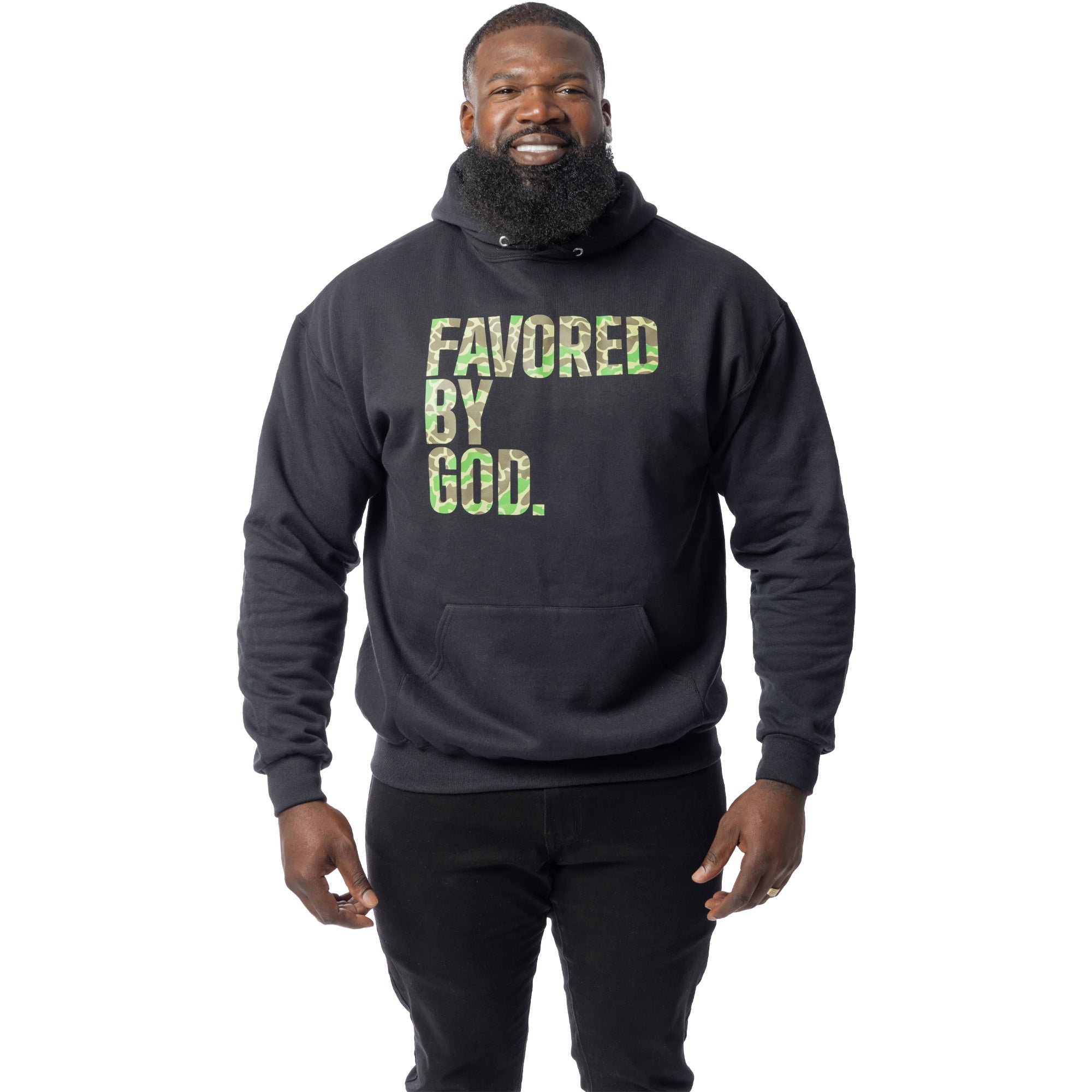 Favored By God Camo Unisex Hoodie | Christian Apparel | Used By God